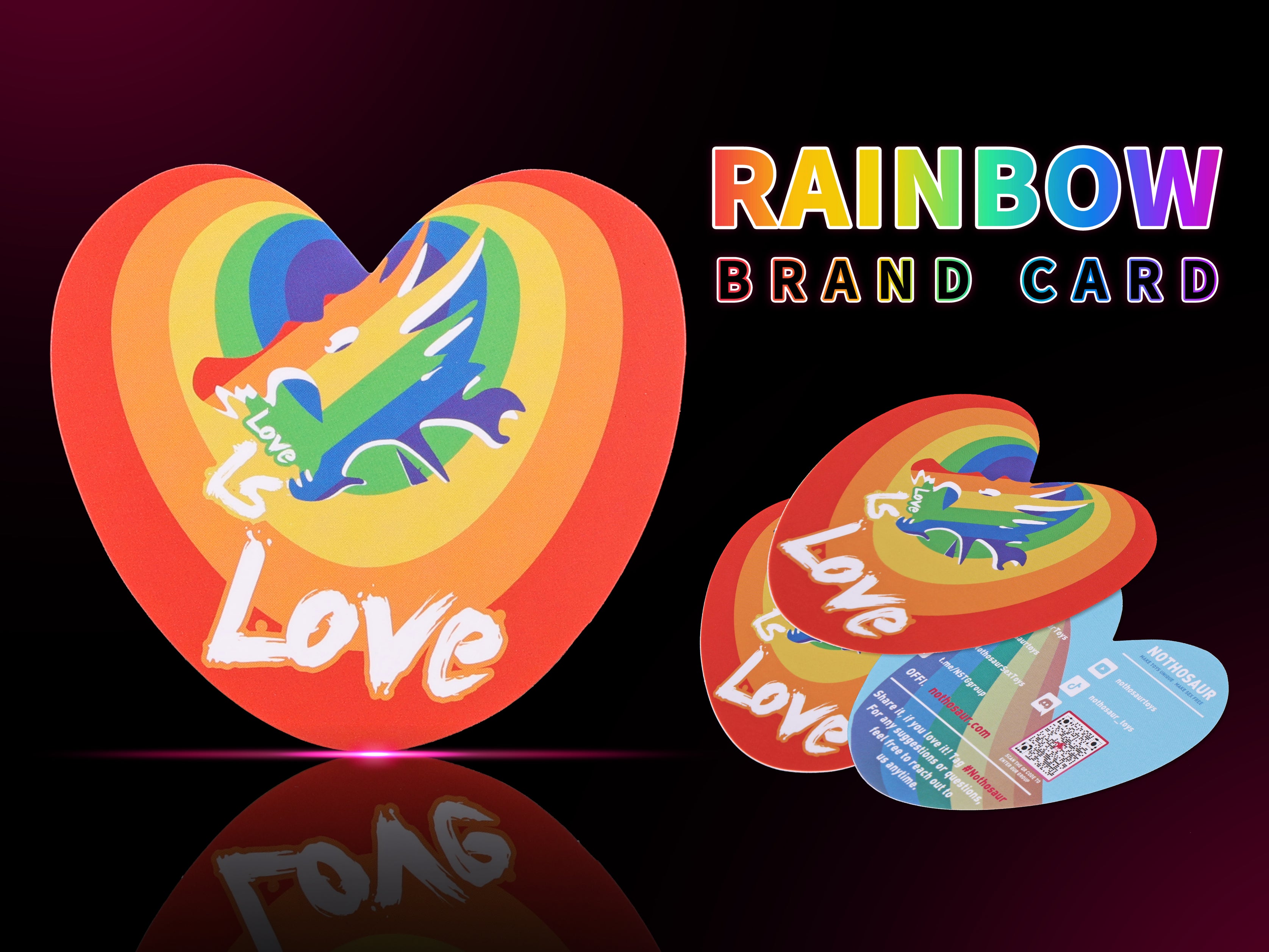 Nothosaur Pride Month Dildo Rainbow Color Fantasy Rainbow Dildo ...