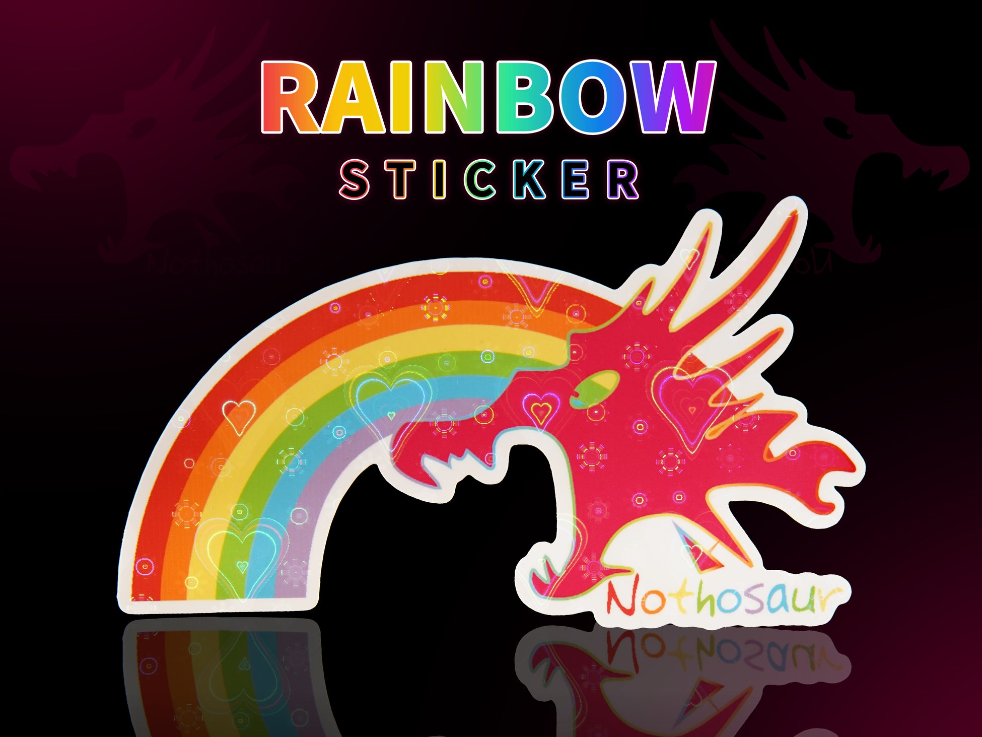 Nothosaur Pride Month Dildo Rainbow Color Fantasy Rainbow Dildo ...